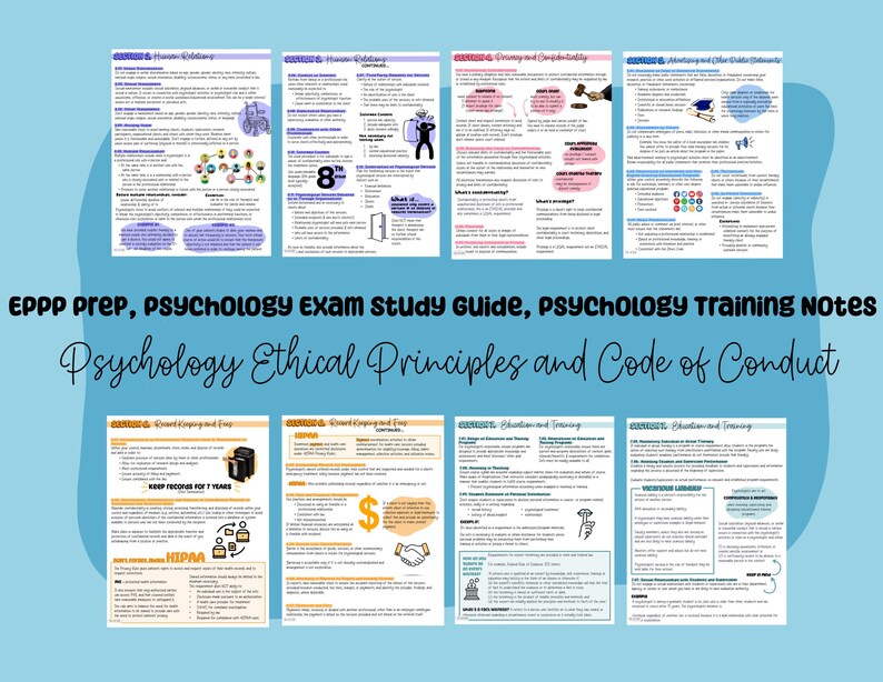 Psychology Ethics Study Guide APA Ethical Principles & Code of Conduct ...