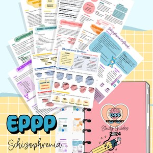EPPP Schizophrenia Spectrum Disorders Study Guide - Etsy