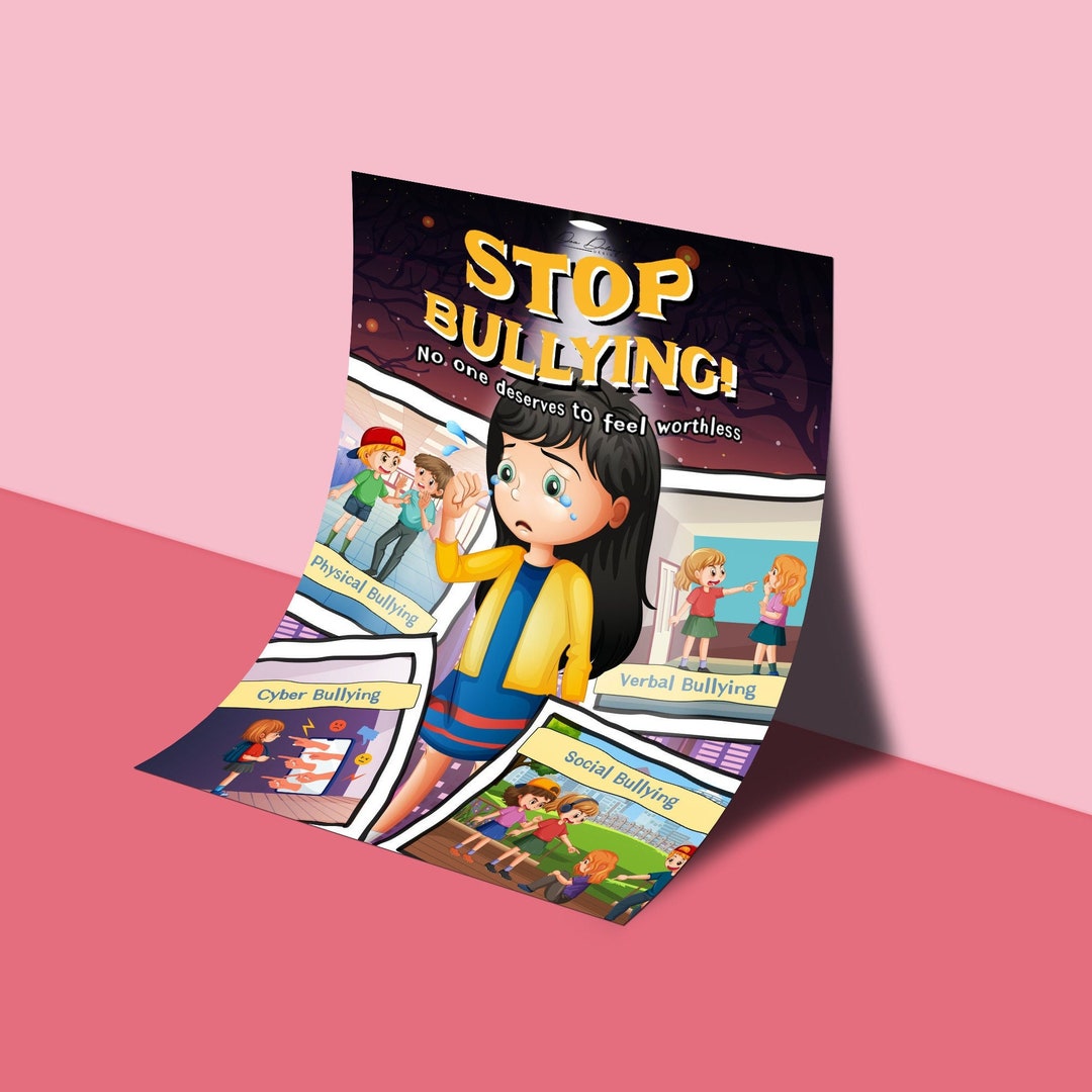 Stop Bullying Poster [template Canva Editable Link] - Etsy Australia