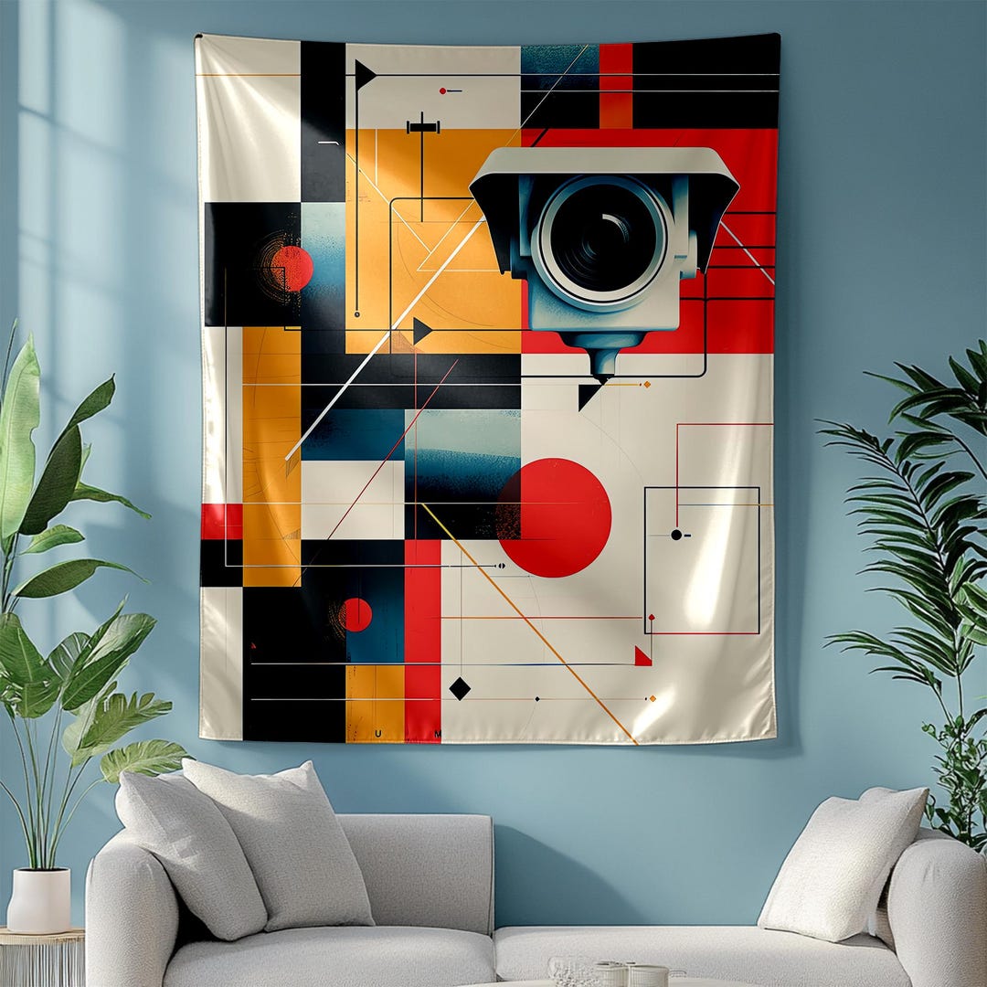 Retro-futurism Camera | Paper Poster Art | Mid-century Modern | Neon ...