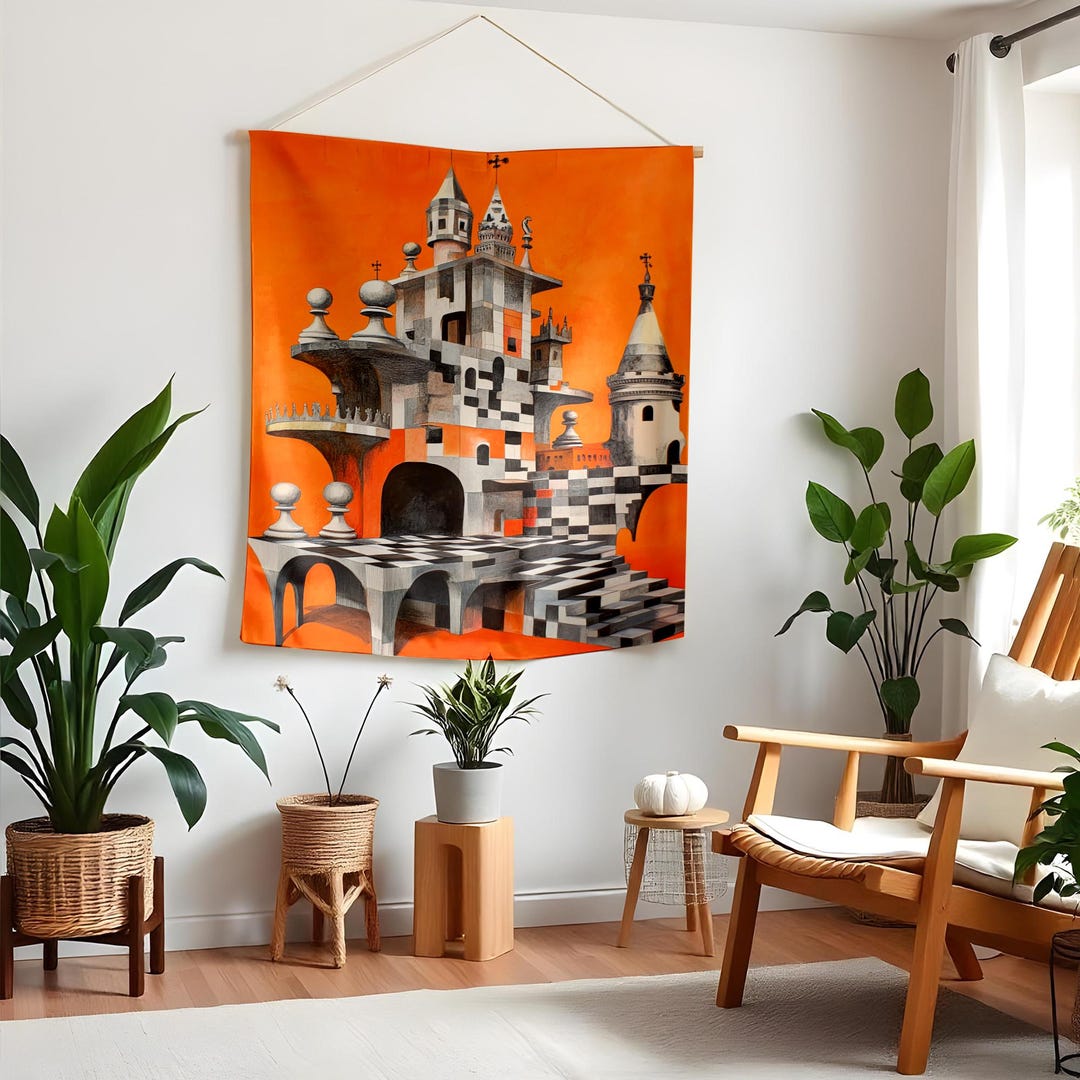 Brutalism and Modernism | Castle Staircase Art | Gouache and Acrylic ...