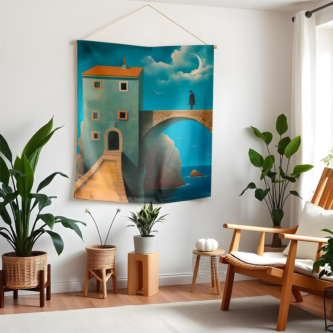 Surrealism Meets Modernism | Art Bridge | Gouache Acrylic Painting ...