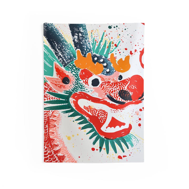 Dragon Crown | Risograph Maximalist Art | Gouache Screen Print ...