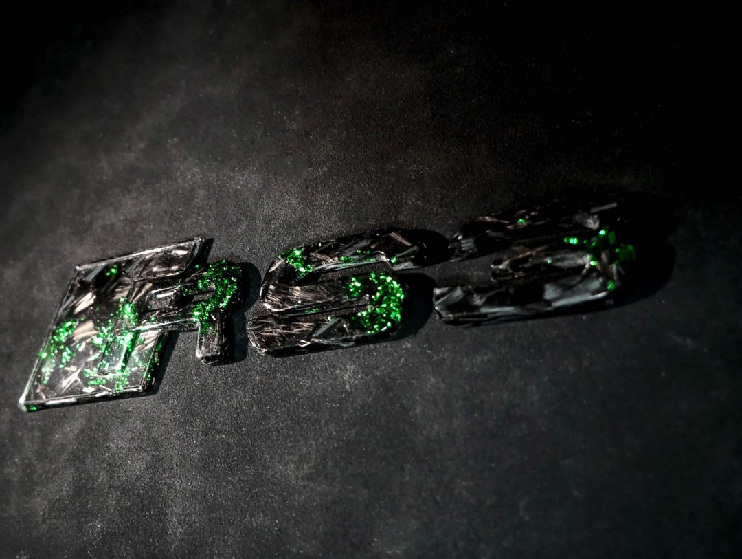 Hand-forged Carbon Fiber Badge for the Front and Rear, RS2, RS3, RS4 ...