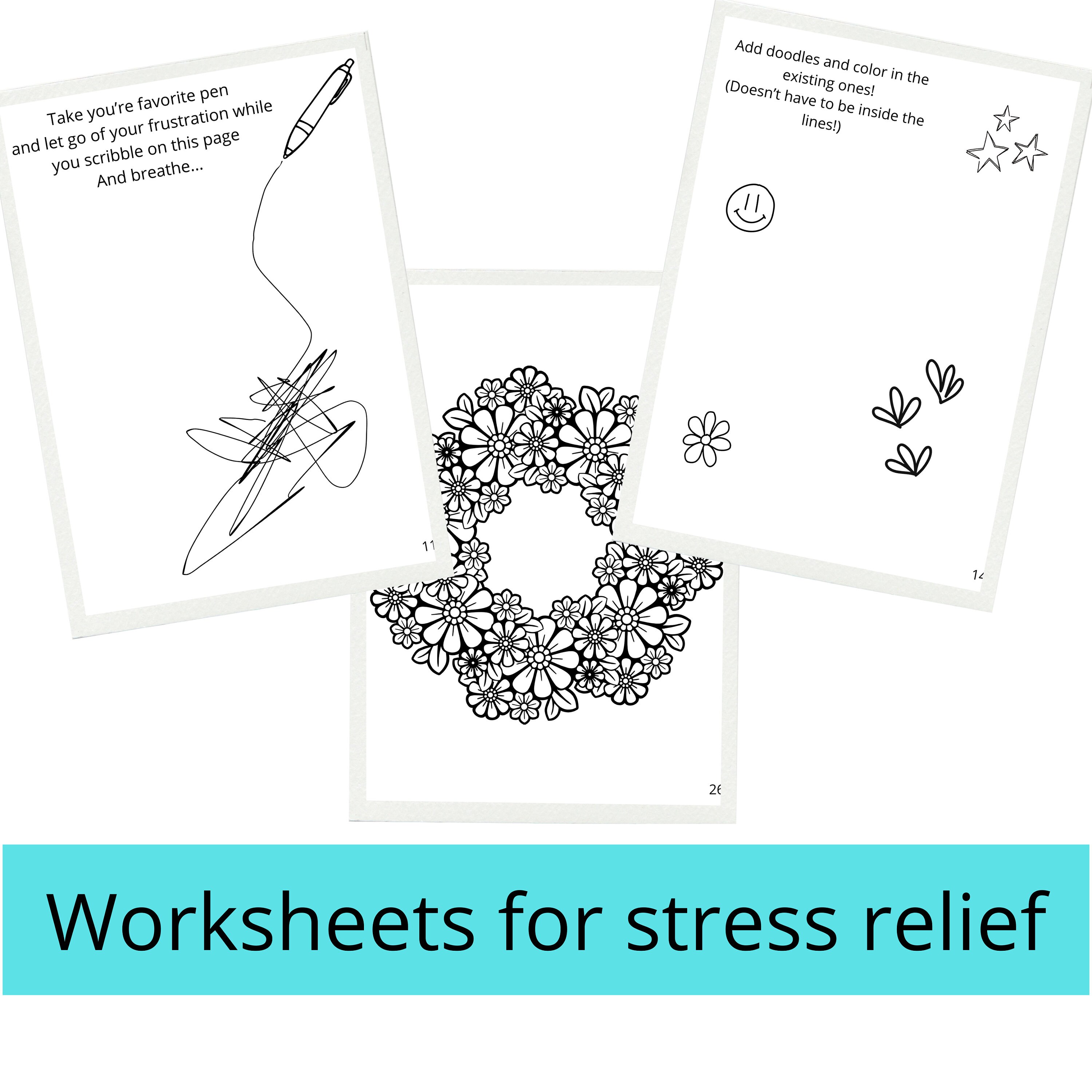 Adult Self-care & Relaxing Worksheets Suitable for Neurodivergent ...