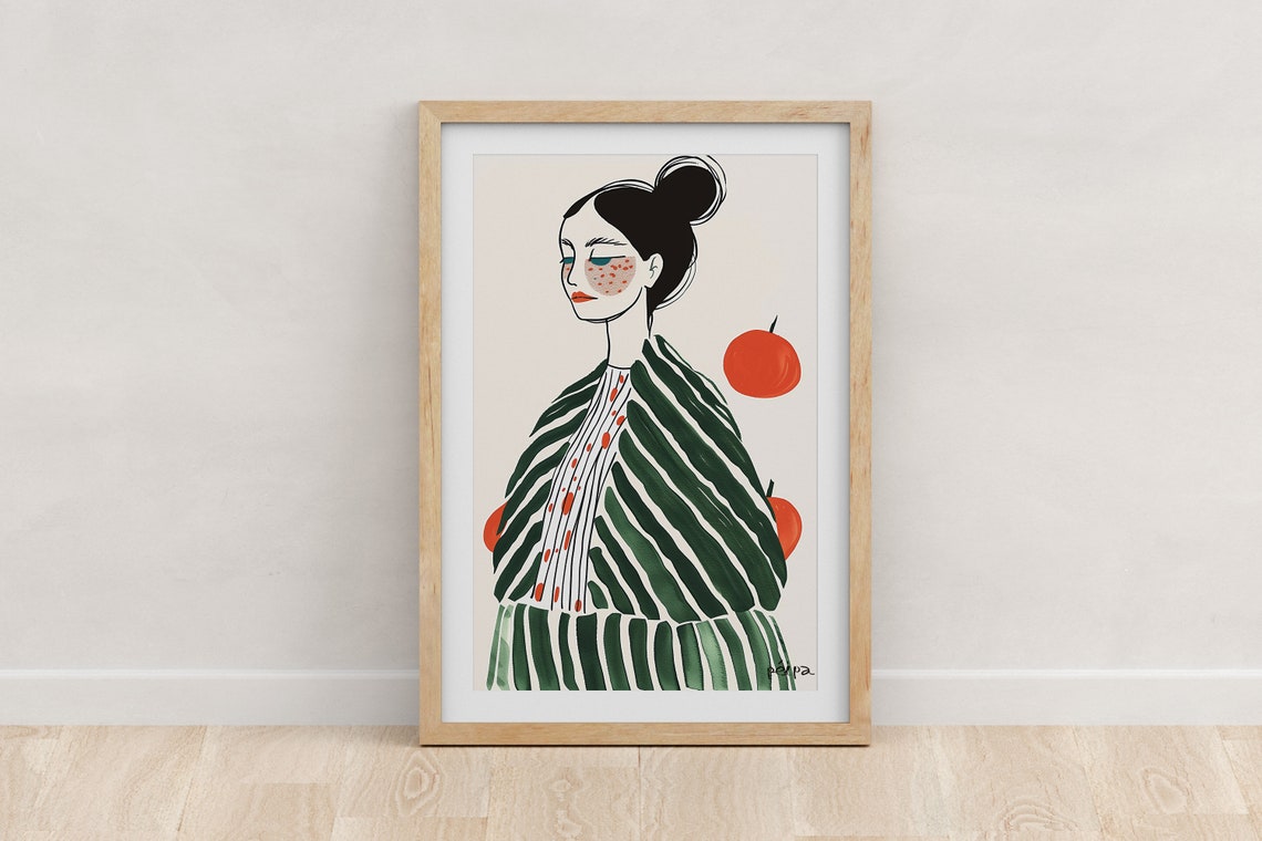 Bijo Pretty Woman Print Printable Wall Art, Minimalist Art Print, Wall ...