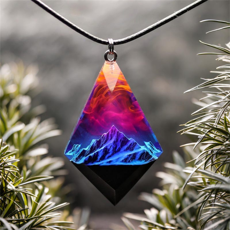 Resin Pendant - Etsy