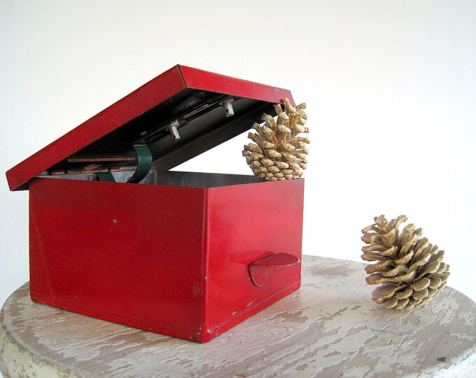 Vintage Metal Box Industrial Storage Protectoseal Chicago - Etsy