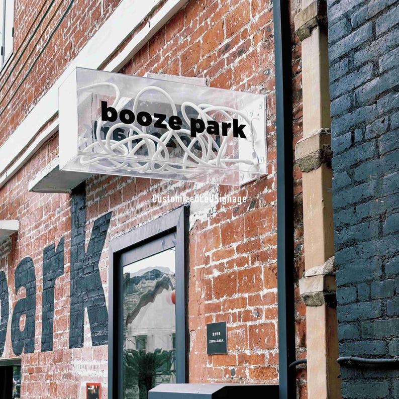Double-sided Outdoor LED Sign for Restaurant & Bar - Weatherproof Light ...