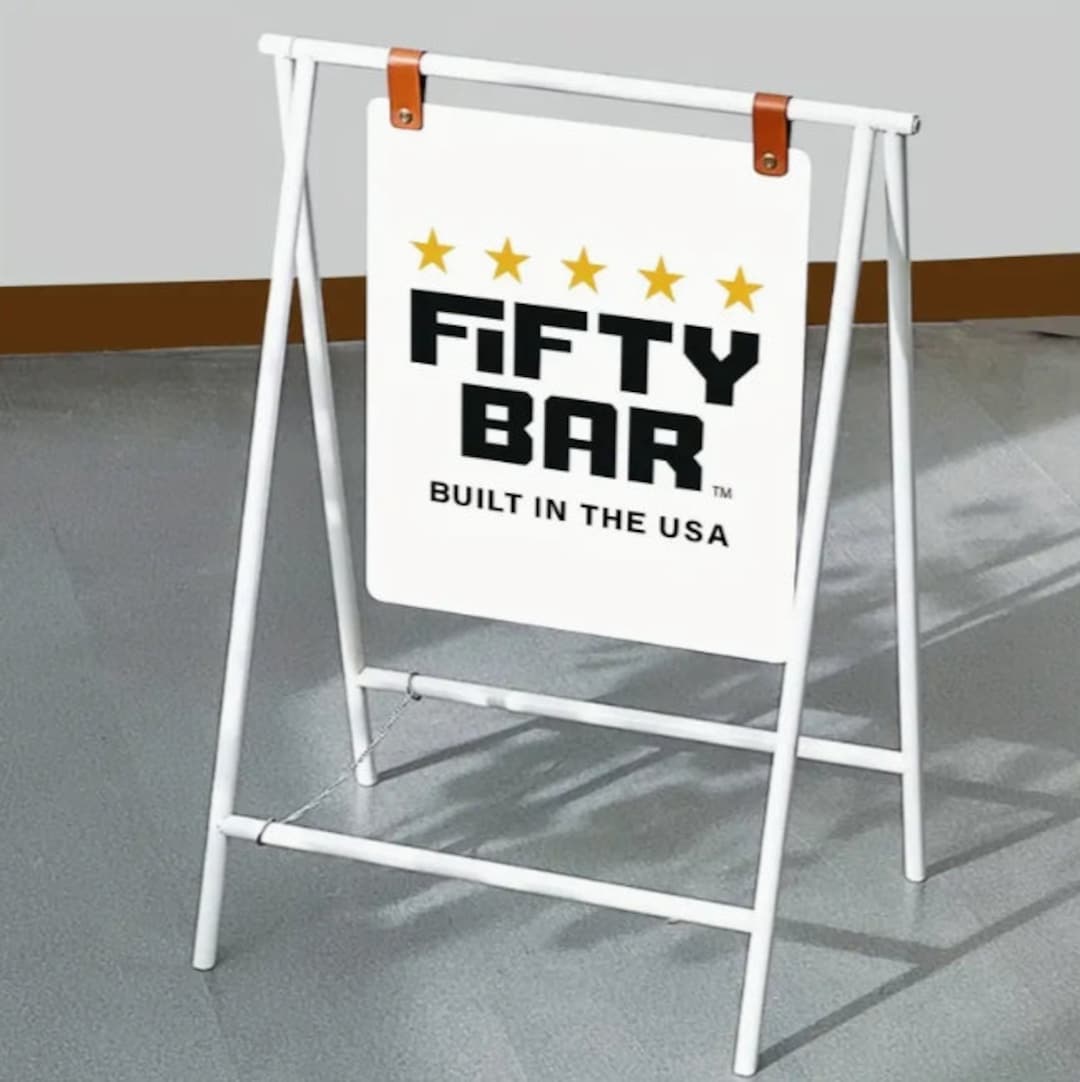 Customizable Metal A-frame Sign Stand,foldable, Restaurant Logo,studio ...