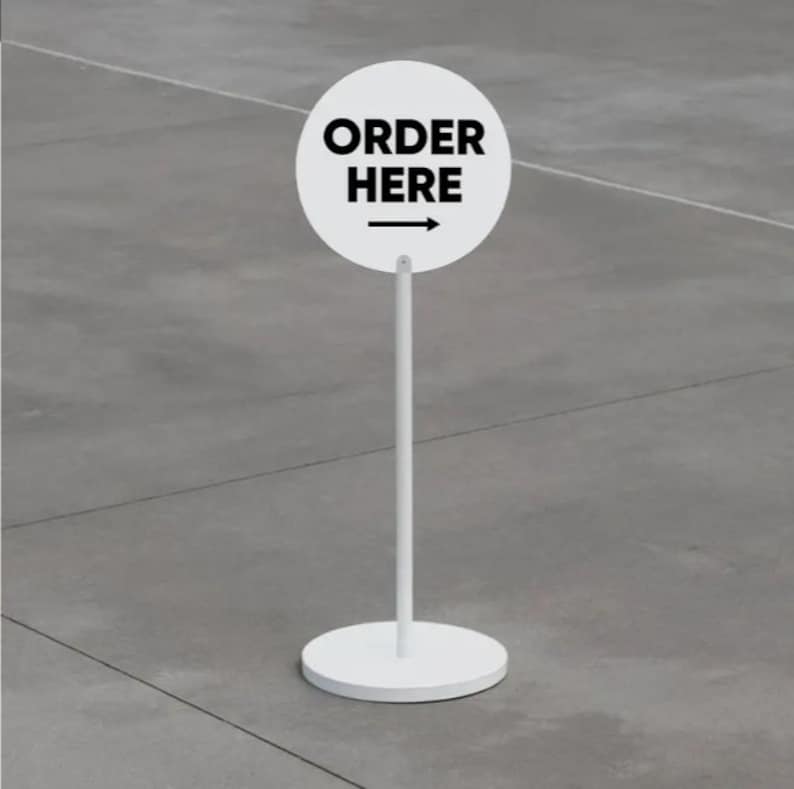 Hand Writable Standing Signage Arrow Directional Indicators,guide Sign ...