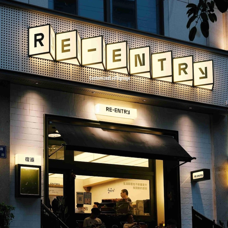 Double-sided LED Light Box for Retail Stores - Waterproof Exterior Sign ...