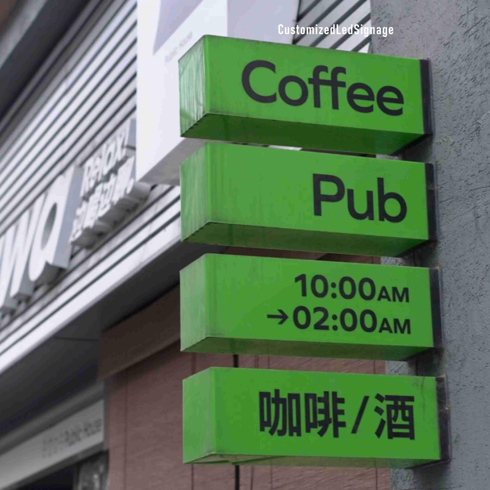 Rectangle LED Business Sign Light Box for Outdoor Storefront ...