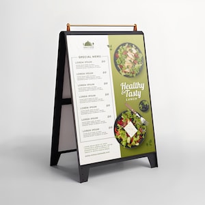 Collapsible Advertising Stand Mobile Display Board Double-sided Signage ...