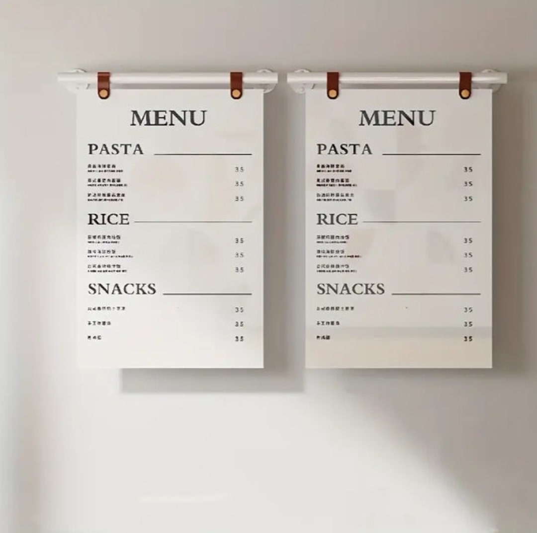 Modifiable Wall Menu Board,customizable Hanging Sign for Price List,for ...