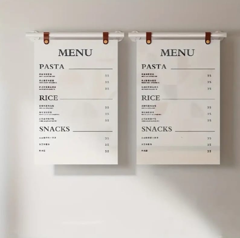 Customizable Hanging Sign for Price Lists and Specials,for Events and ...