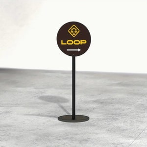 Standing Signage With Arrow Directional Indicators,versatile Event ...