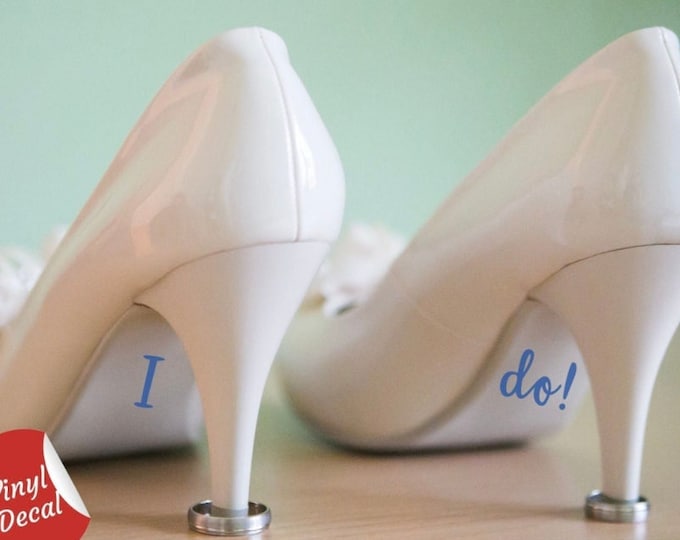 Custom Wedding Shoes Decal Name and Date Wedding Sticker Wedding Decal ...
