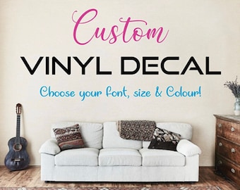 Custom Vinyl Decals - Etsy