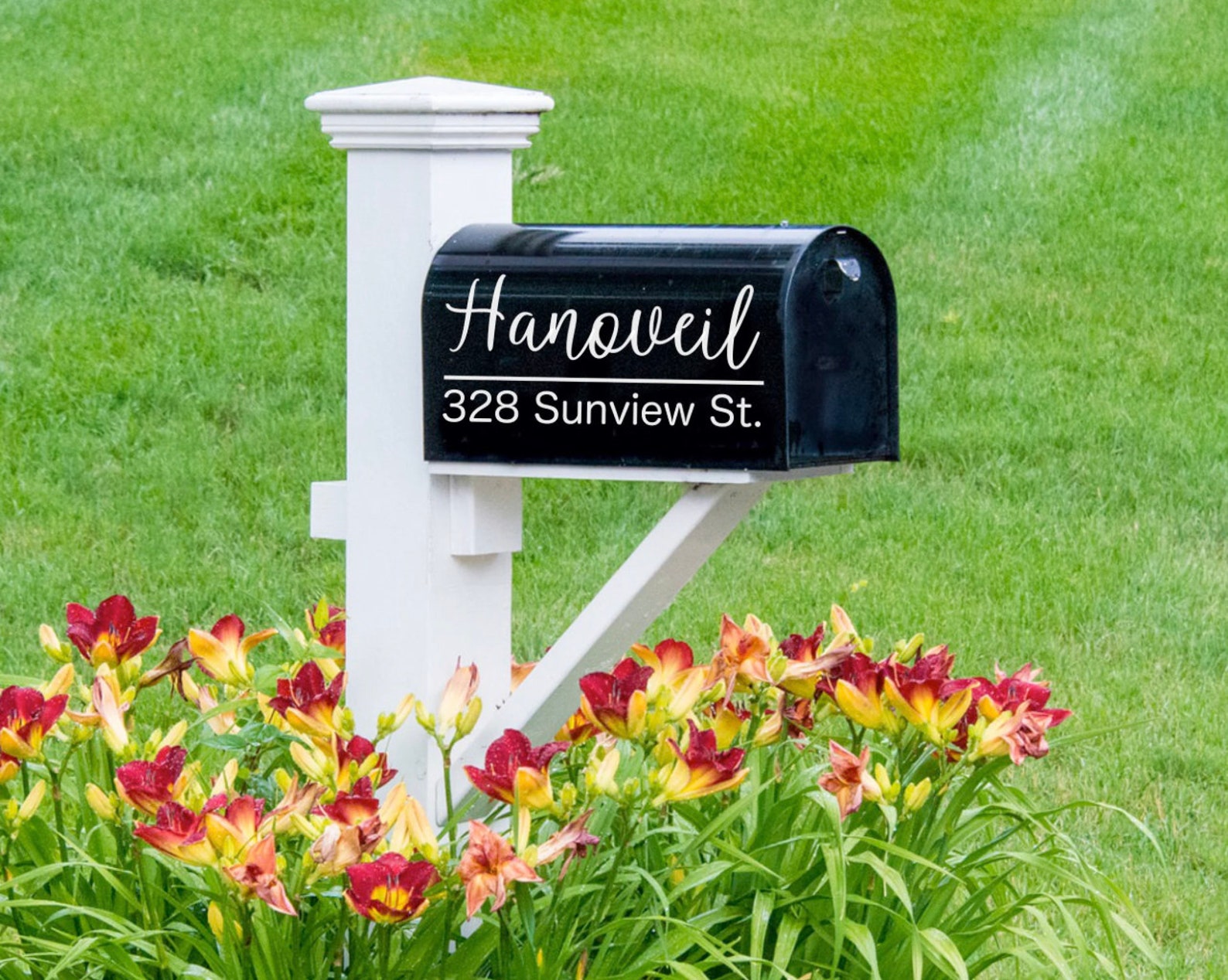 Custom Mailbox Decal, Personalized Mailbox Sticker, Name and Address ...