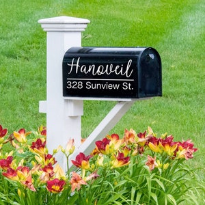 Custom Mailbox Decal, Personalized Mailbox Sticker, Name and Address ...