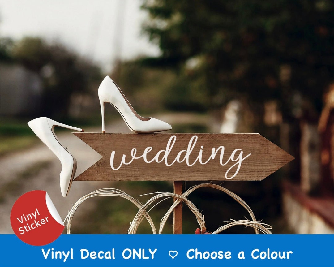 Wedding Signs, Rustic Wedding Decor, Outdoor Directional Wedding Arrows ...