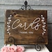 Wedding Card Box Decal, Wedding Decor, Wedding Cards Sign, Vinyl ...