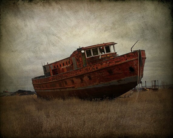 Items similar to still life photography boat dry dock fine art ...