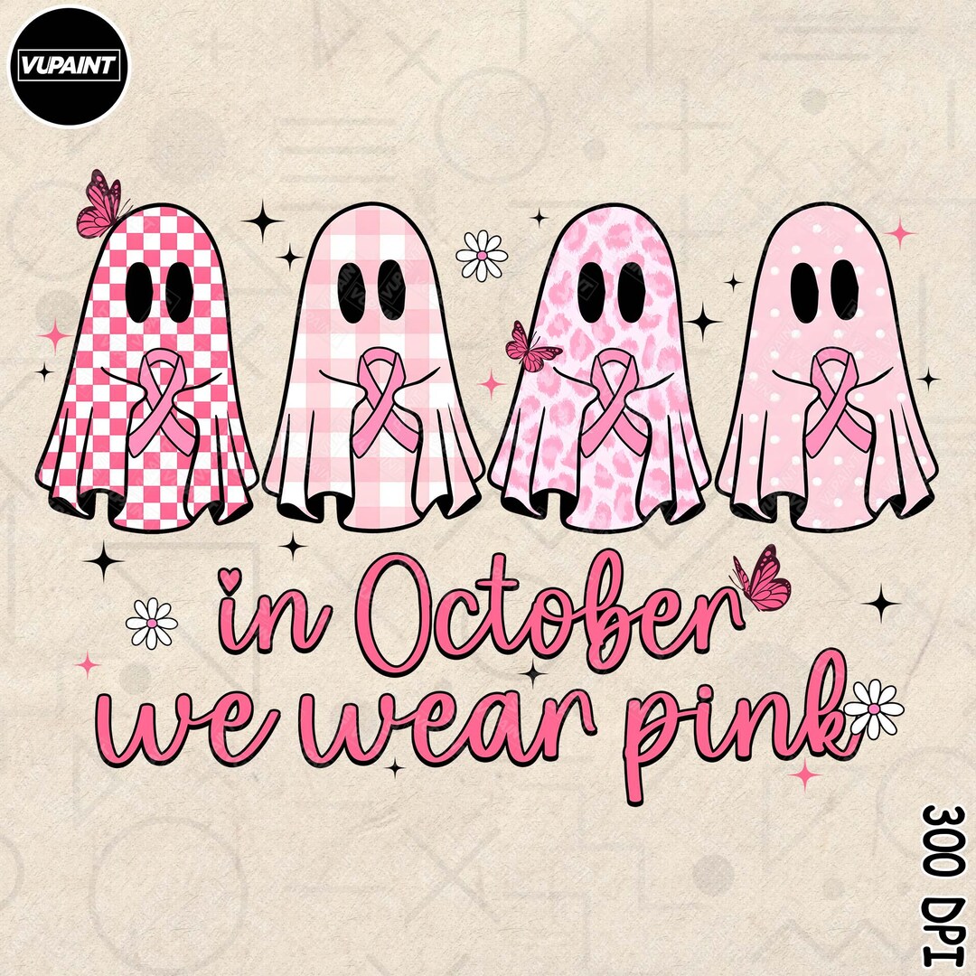 Spooky Breast Cancer Png, Pink Ribbon Png, Pink Bow Breast Cancer Png ...