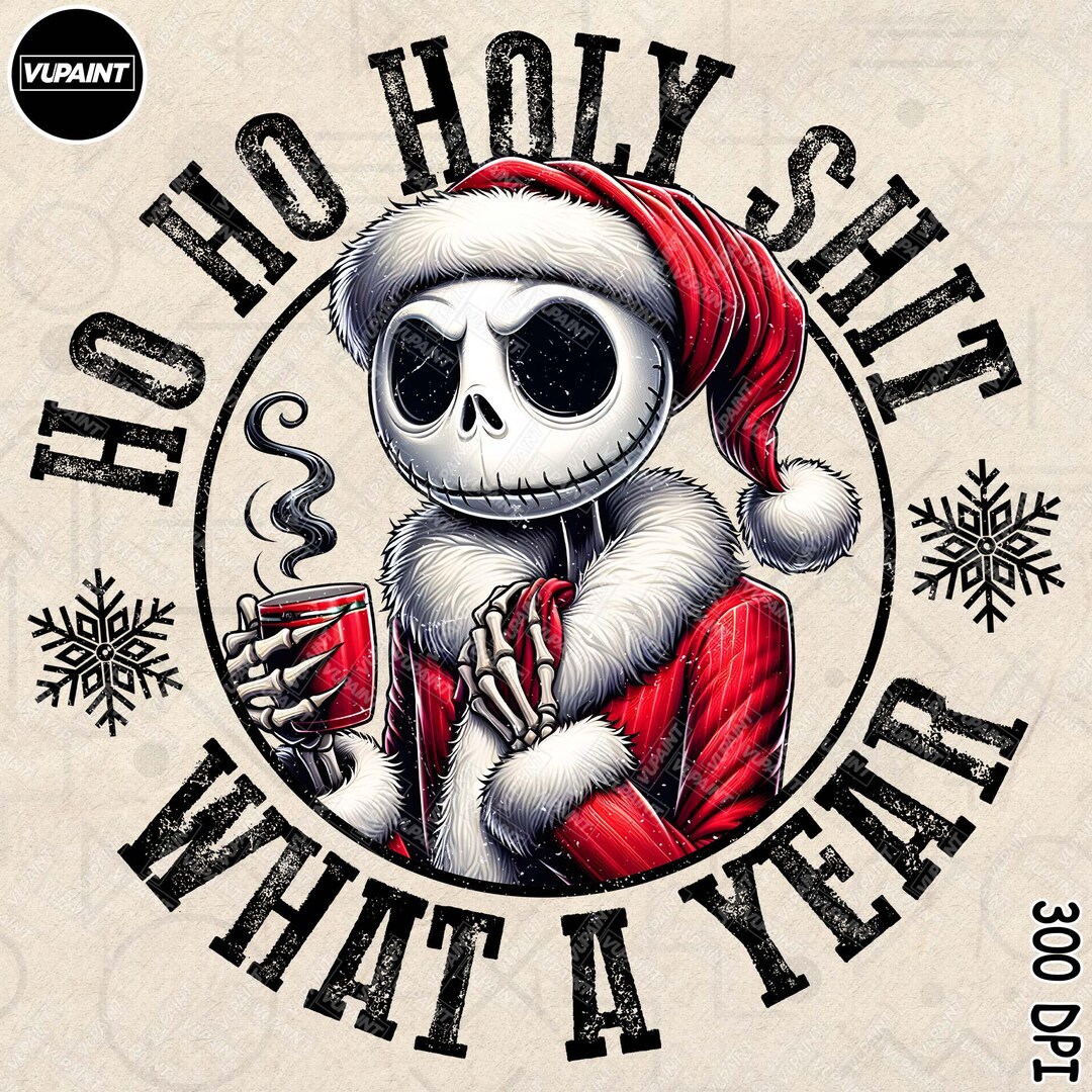 Cartoon Horror Ho Ho Ho Png, Nightmare Christmas Couple Png, Christmas ...