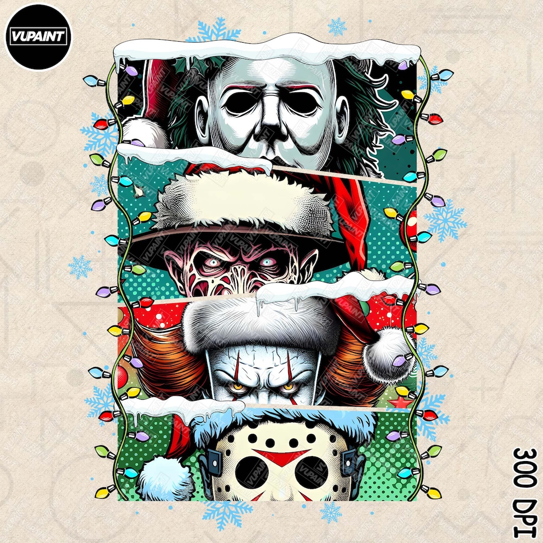 Christmas Friends Killer Png, Horror Character Png, Merry Creepmas Png ...