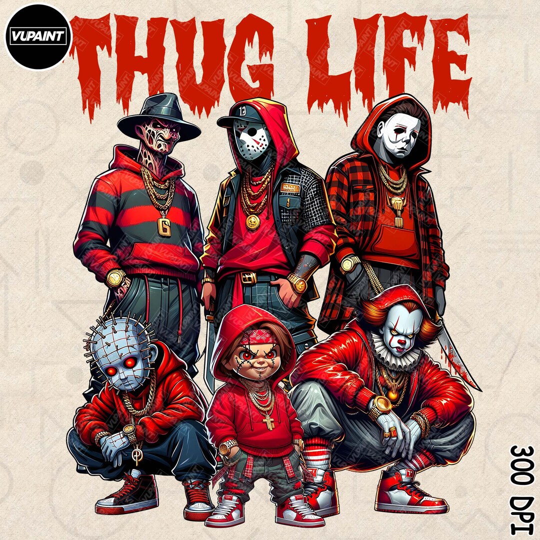 Thug Life Png, Friends Horror Characters Png, Horror Movie Killers ...