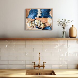 Playing Cuban Dominoes Painting | Fine Art Print by Alexis Hartog - Etsy