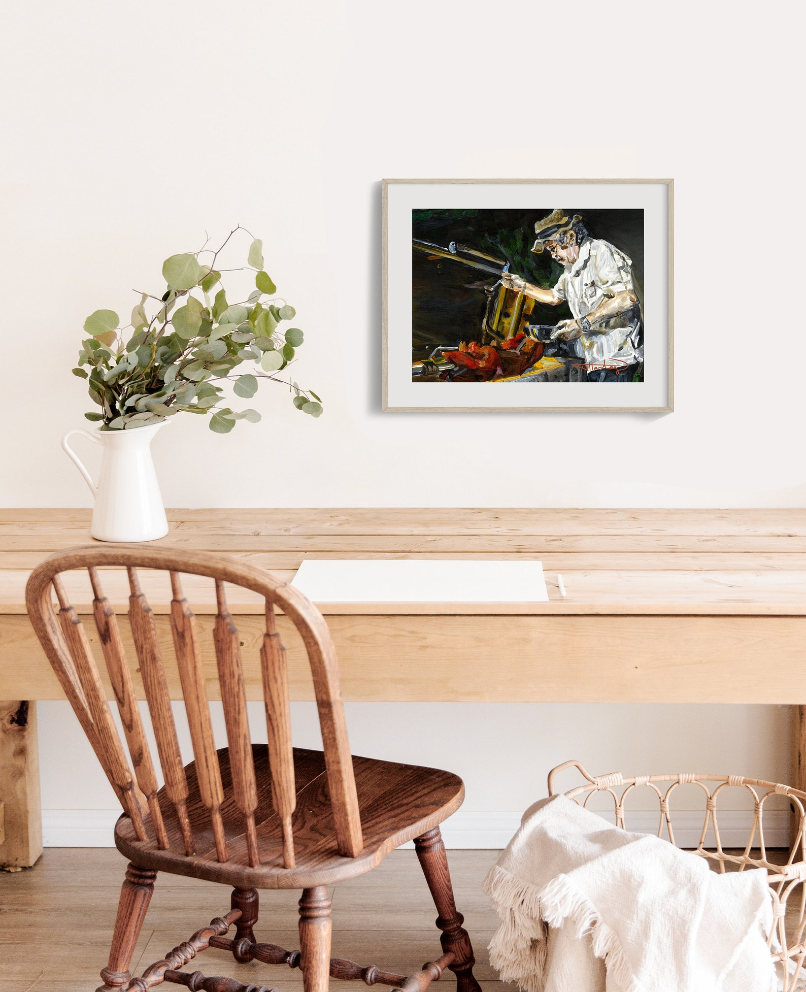 Cooking a Roasted Pork (lechón Asado) Painting by Alexis Hartog | Fine ...