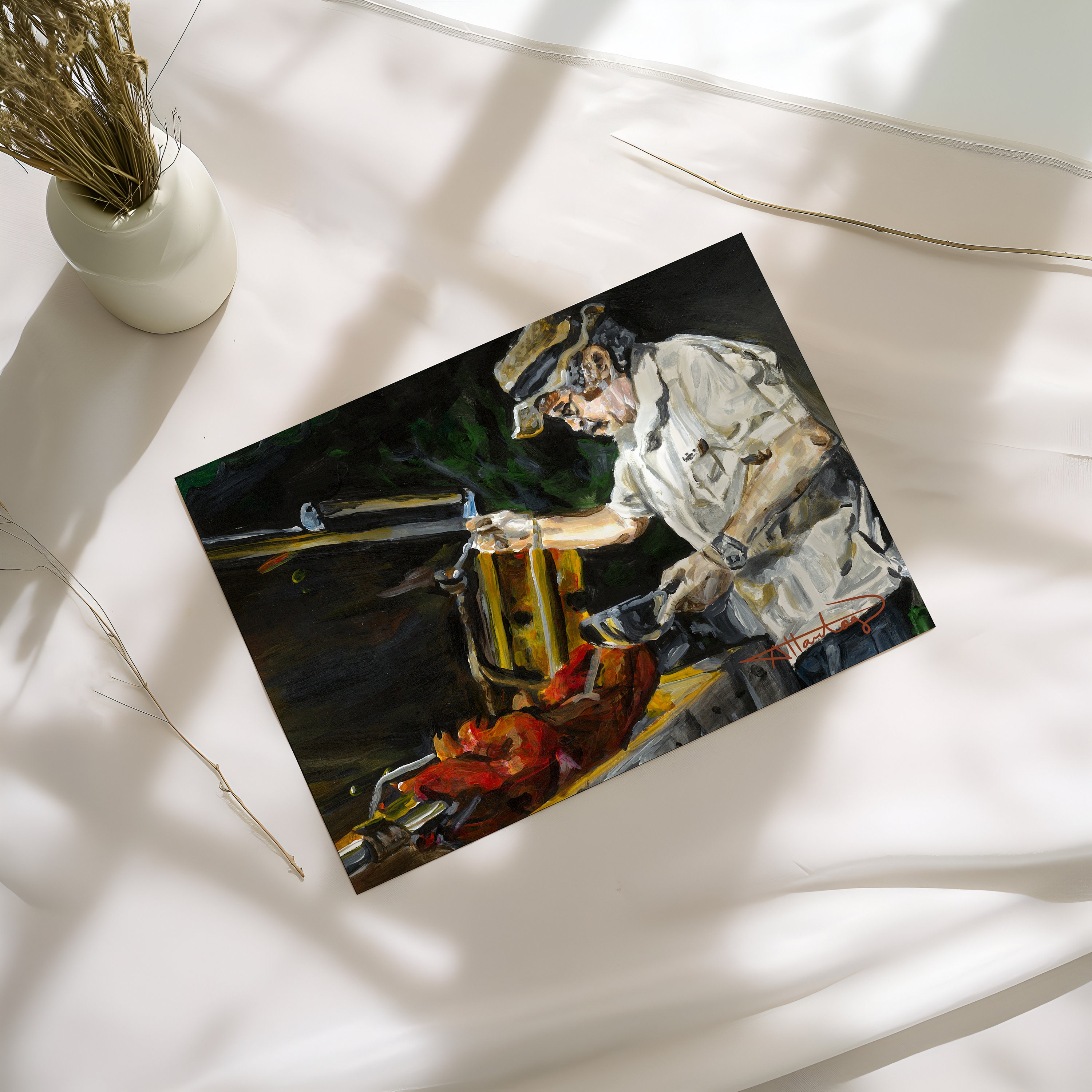 Cooking a Roasted Pork (lechón Asado) Painting by Alexis Hartog | Fine ...