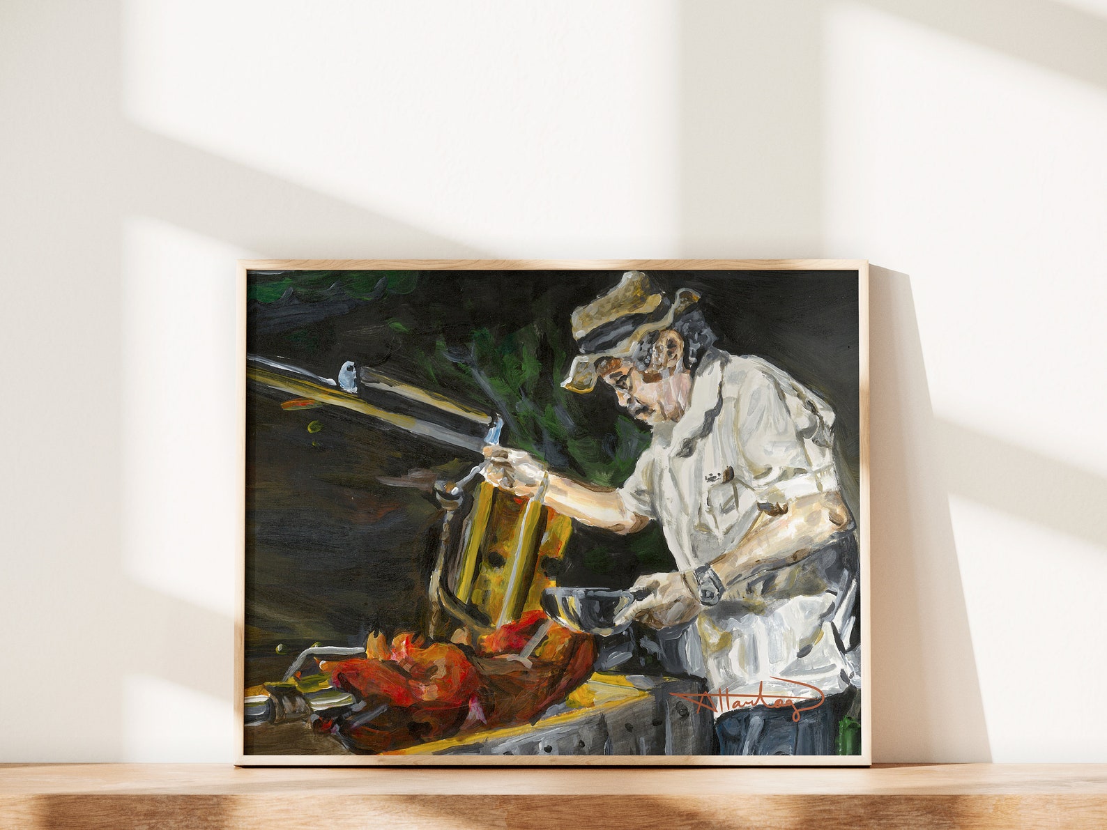 Cooking a Roasted Pork (lechón Asado) Painting by Alexis Hartog | Fine ...