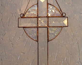 Stained glass cross | Etsy