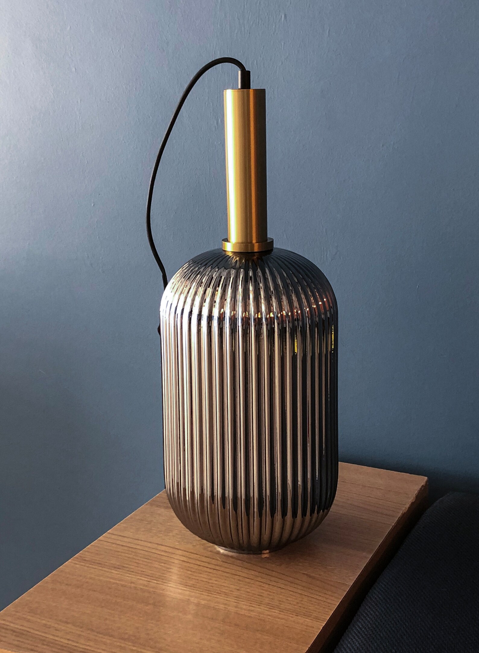 Handcrafted Pendant Lamp // Smoked Color Glass Light // Multi Pendant ...