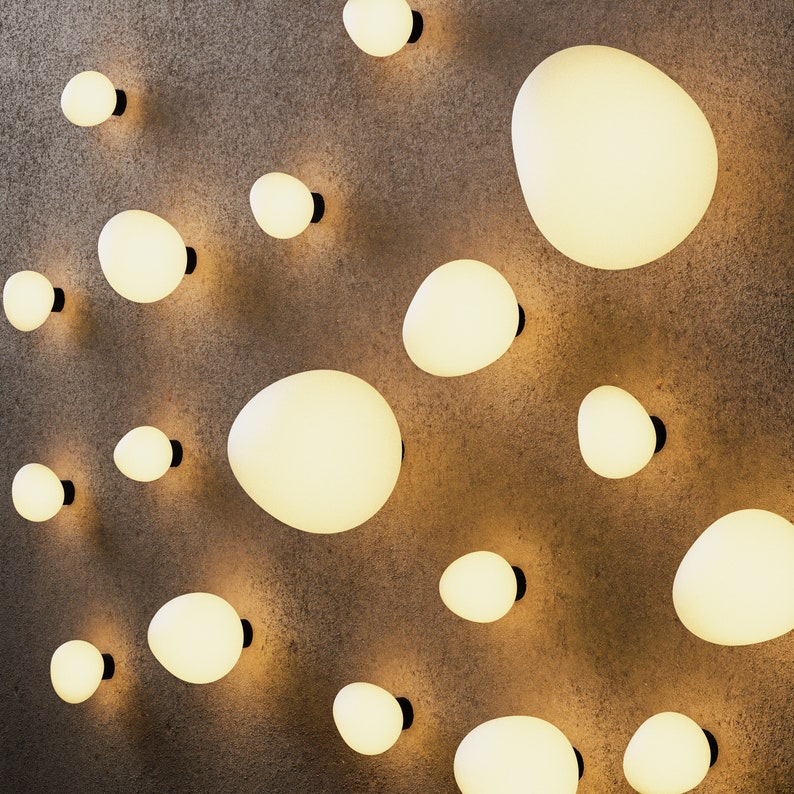 Custom Design Pebble Glass Sphere Wall Sculpture, Pebble Large Wall Art ...