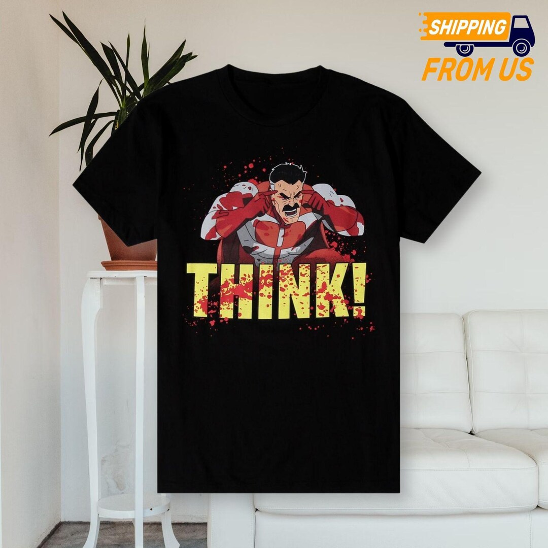 Omni Man THINK Invincible T-shirt, Invincible Graphic Sweatshirt ...