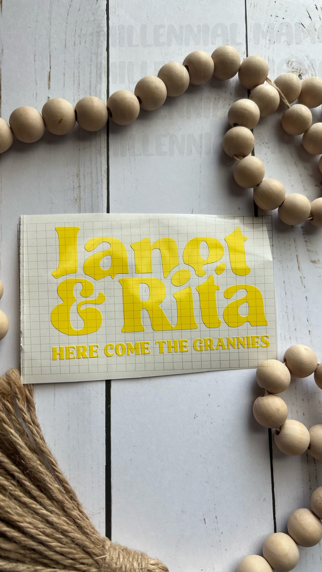 Janet and Rita Decal, Nice Parking Spot Rita, Grannies Decal, Blue Dog ...