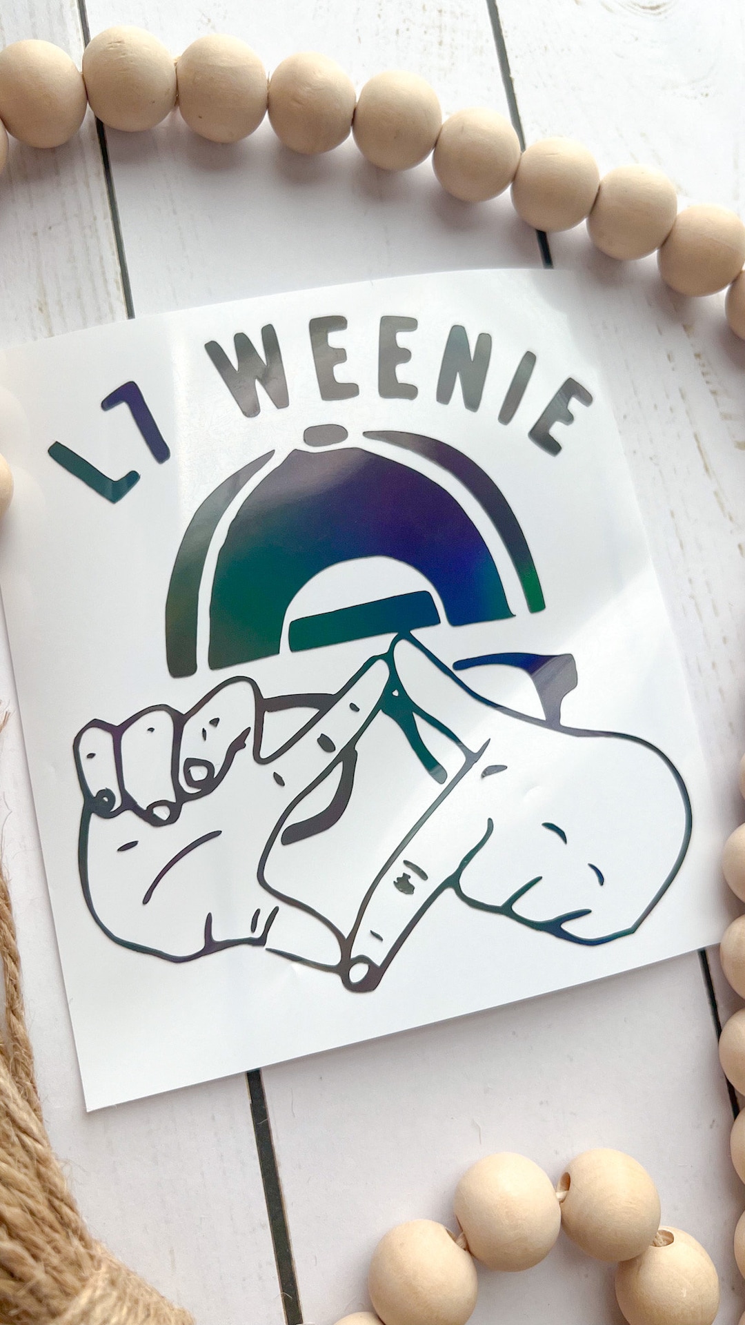 L7 Weenie Decal, Funny Car Decal, Car Decal, Laptop Decal, Tumbler ...