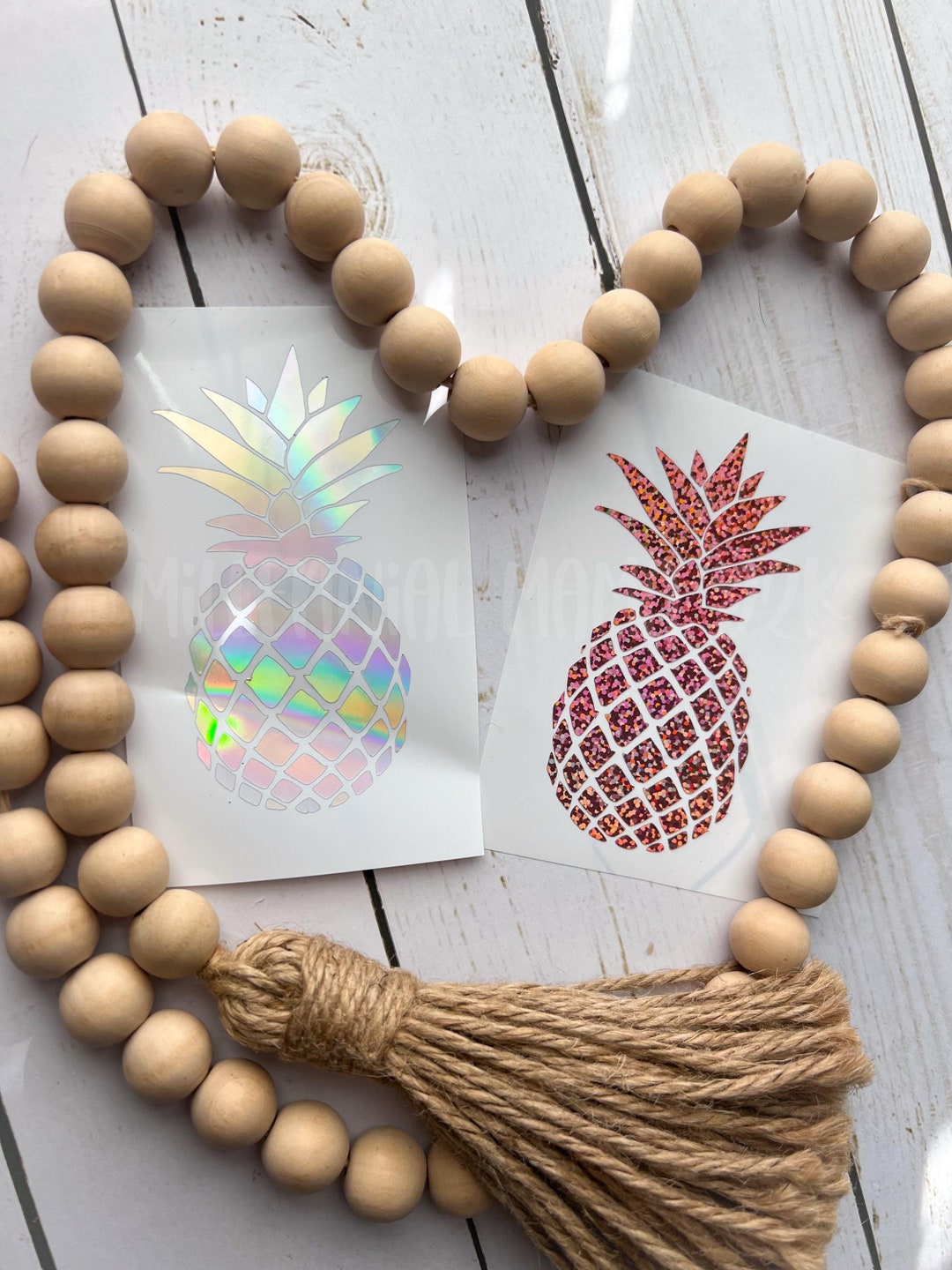 Pineapple Decal, Holographic Pineapple, Car Decal, Pineapple Sticker ...