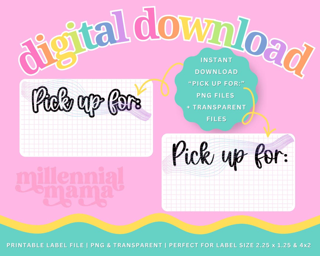 Pick up for Thermal Printer Label Download, Customer Pick up Label ...