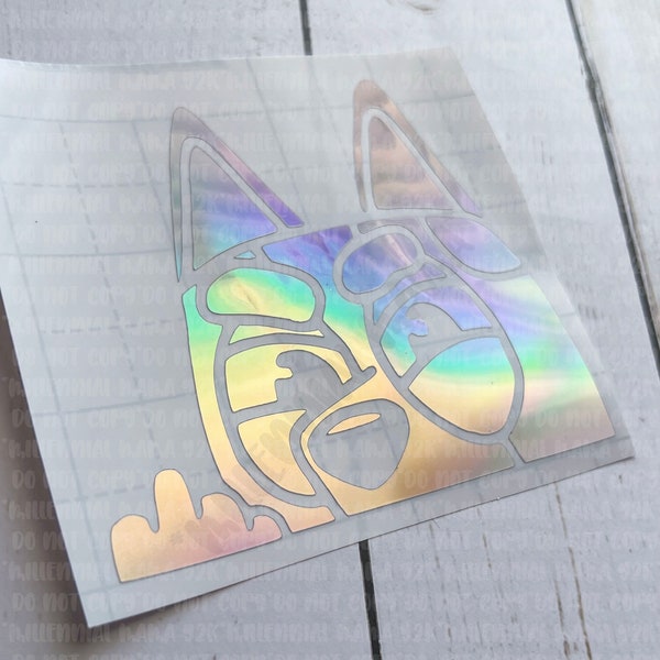 Bluey Peeker Car Decals - Etsy