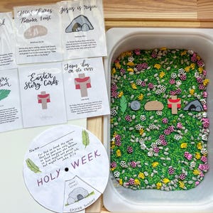 Easter Sensory Bin, Christian Sensory Bin, True Story, Jesus, Sensory ...