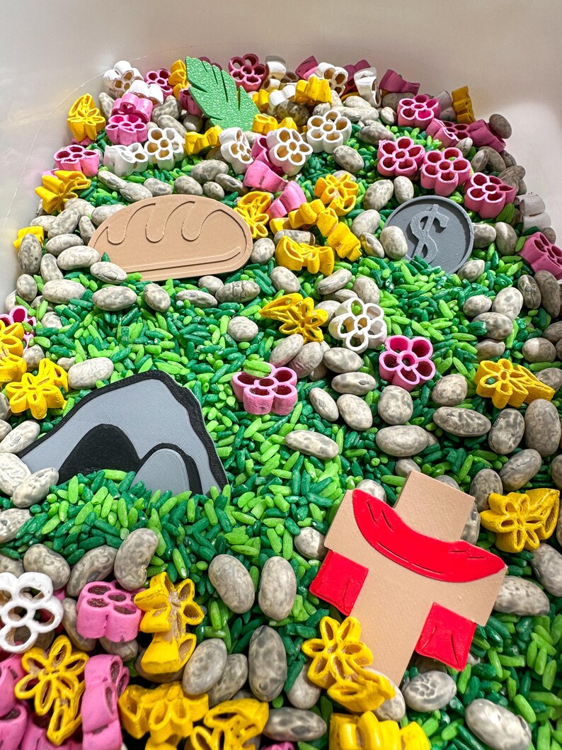 Easter Sensory Bin, Christian Sensory Bin, True Story, Jesus, Sensory ...