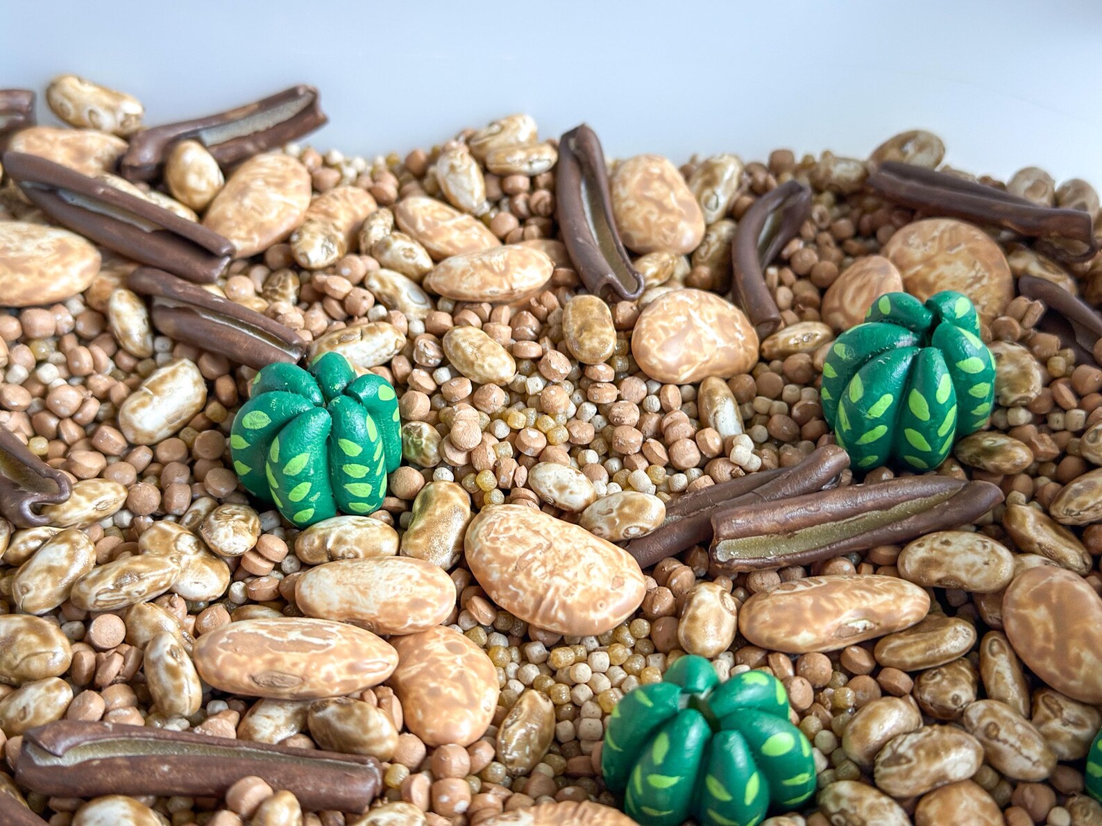 Desert Sensory Bin: Cacti Pasta, Bean Rocks, Summer Activity - Etsy UK