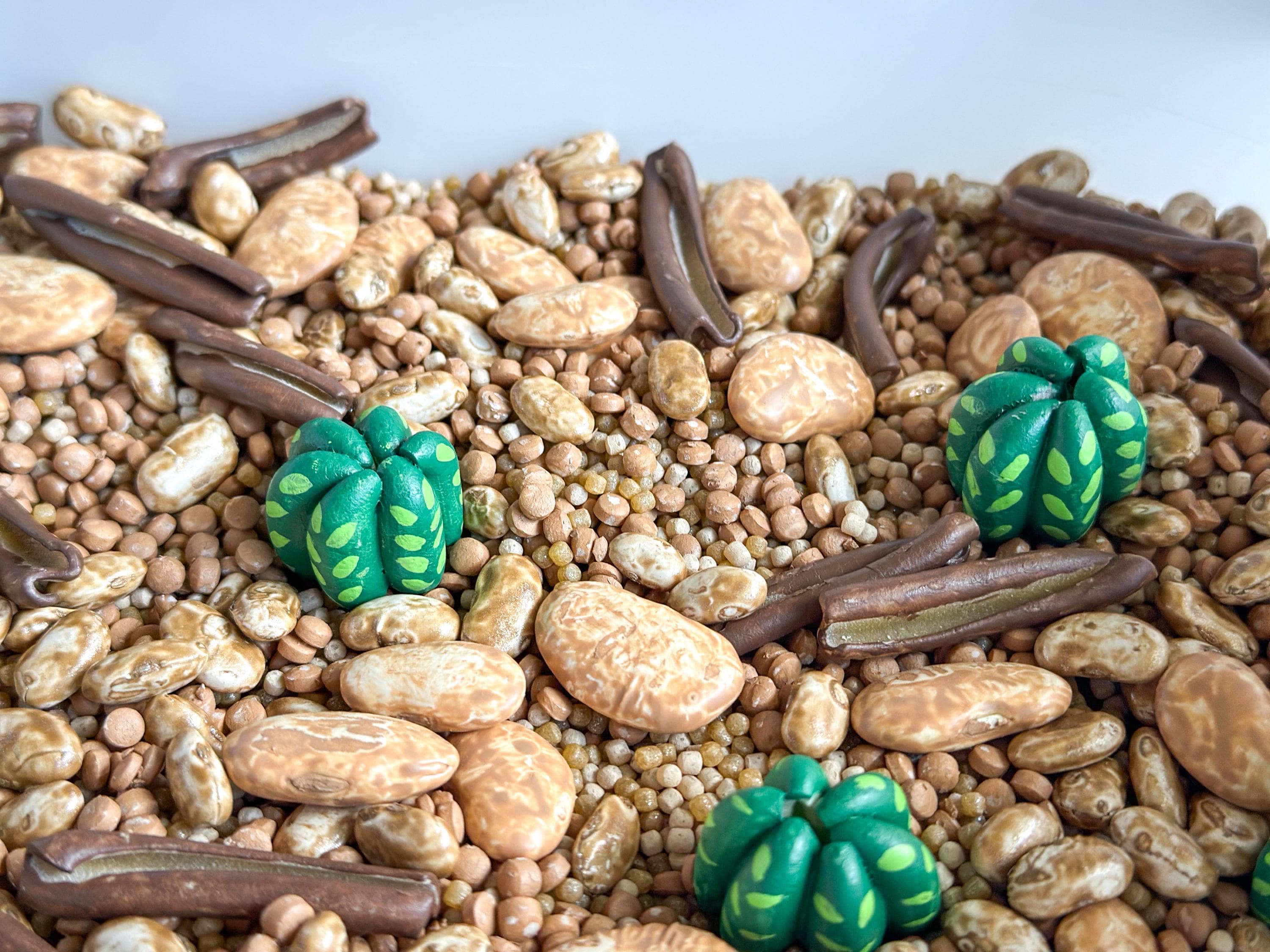 Desert Sensory Bin: Cacti Pasta, Bean Rocks, Summer Activity - Etsy UK
