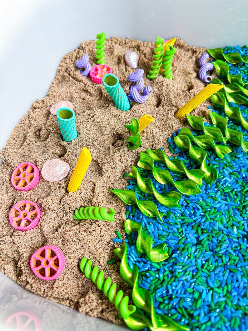 Ocean Sensory Bin, Sensory Filler, Colored Rice, Ocean Waters - Etsy